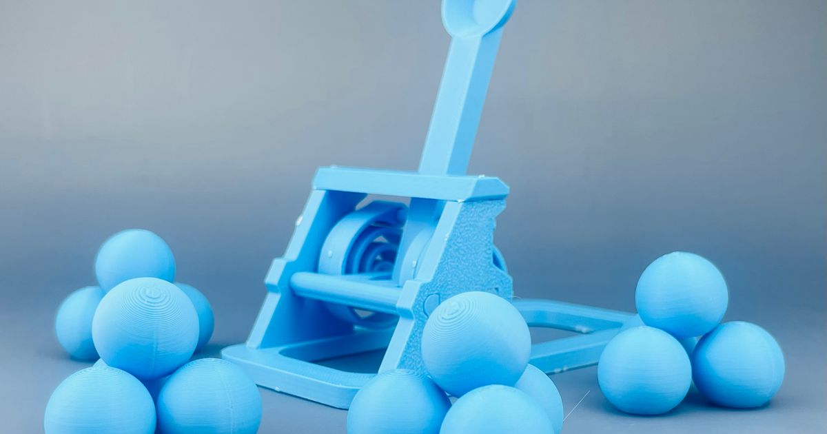 Catapult Card Ball Projectile von MrViddy | Kostenloses STL-Modell ...