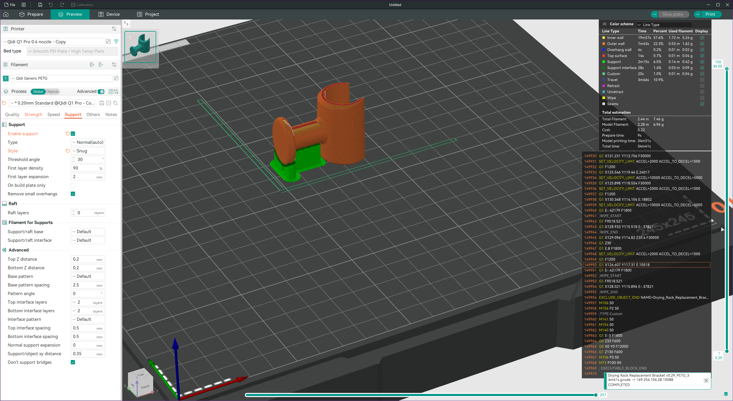 Drying Rack Bracket (DWG/STEP) by Janis Rode | Download free STL model ...