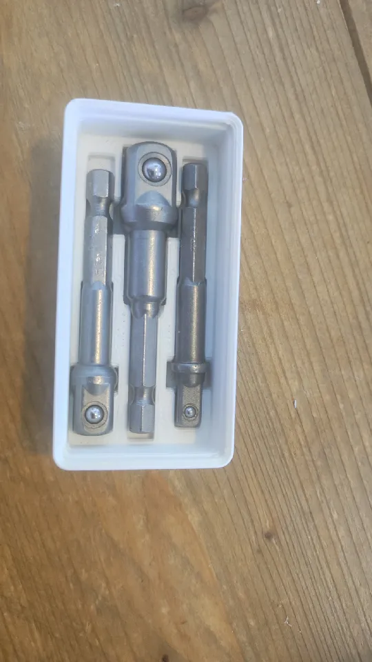 Gridfinity for impact drill socket adapter stackable by Di-Jo Heemskerk ...