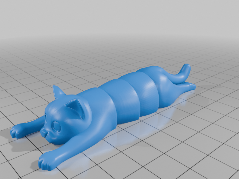 Flexi Holding Cat (Print-in-place) by 3D_Flexseeds | Download free STL model | Printables.com