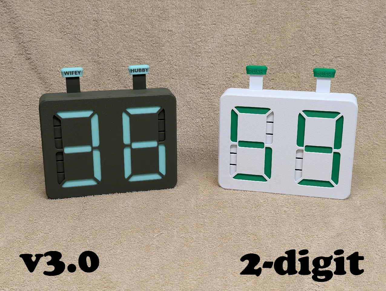 7 Segment 2-Digit Mechanical Counter Body, Version 3.0 Ratchet by ...