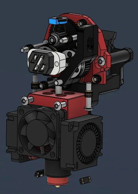 Mini Stealthburner - HGX Extruder - Voron LED - Collet Connector(*) by ...