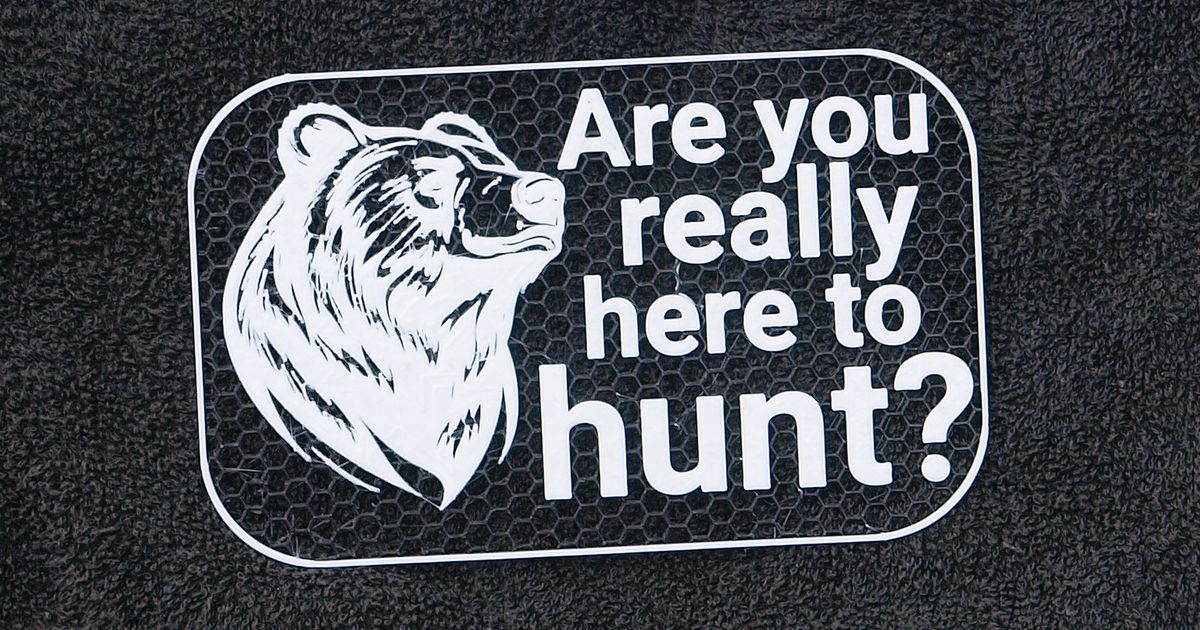 Bear Hunting sign by h2odragon | Download free STL model | Printables.com