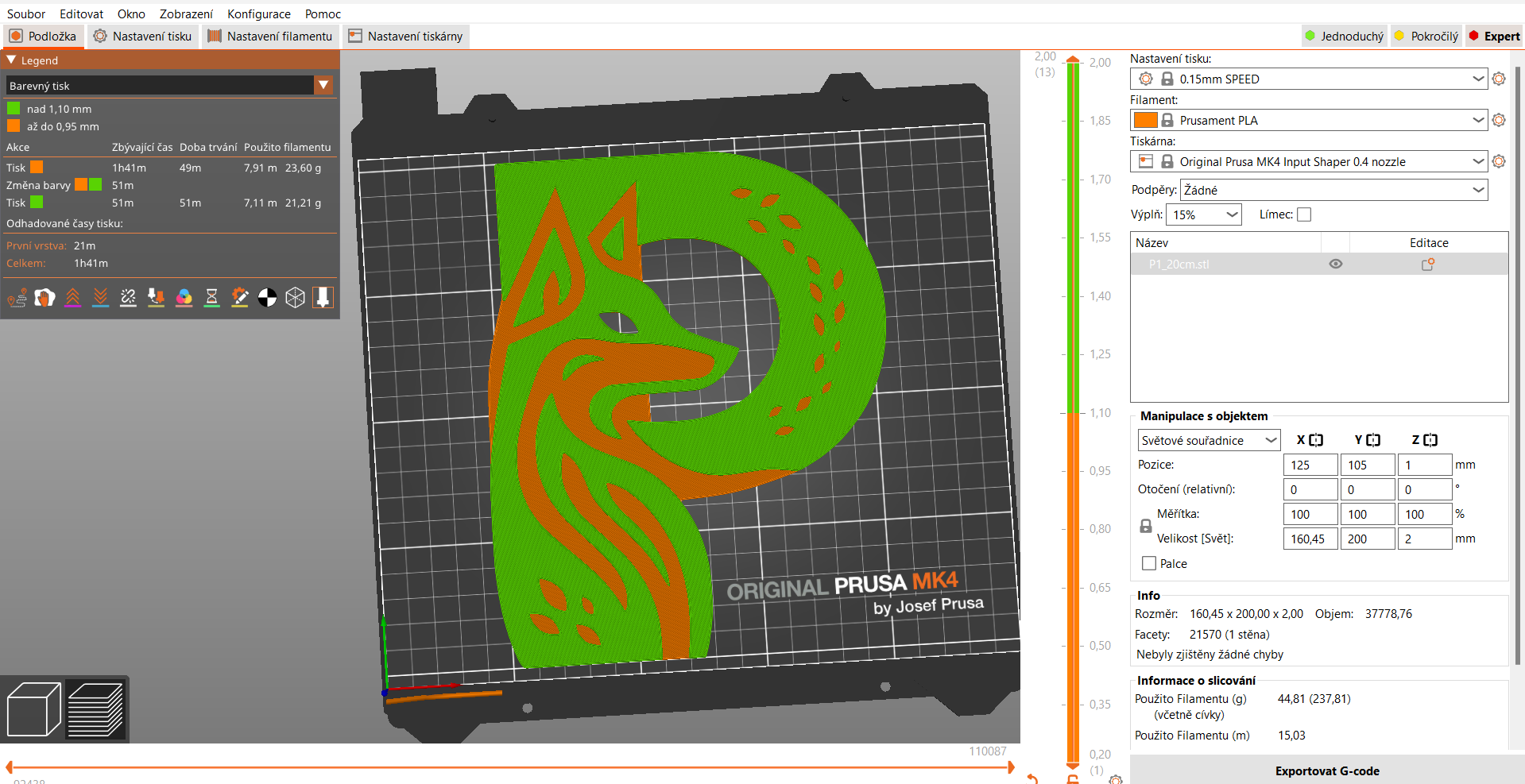 Fox alphabet: Letter P (version 1) by Nina Máčová | Download free STL ...