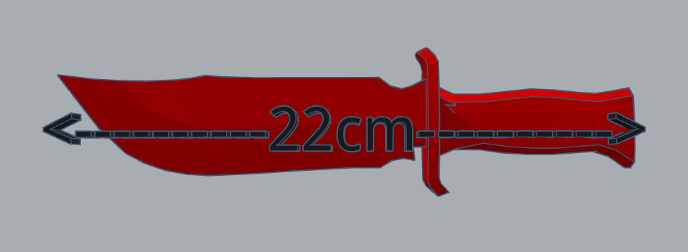 Murder mystery 2 Roblox knife by Aurele_05 | Download free STL model ...