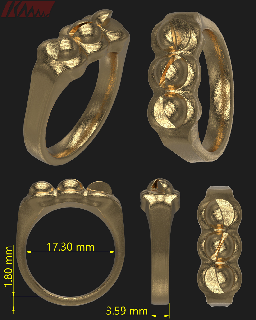 RING DESIGN-8 by kaganproject | Download free STL model | Printables.com