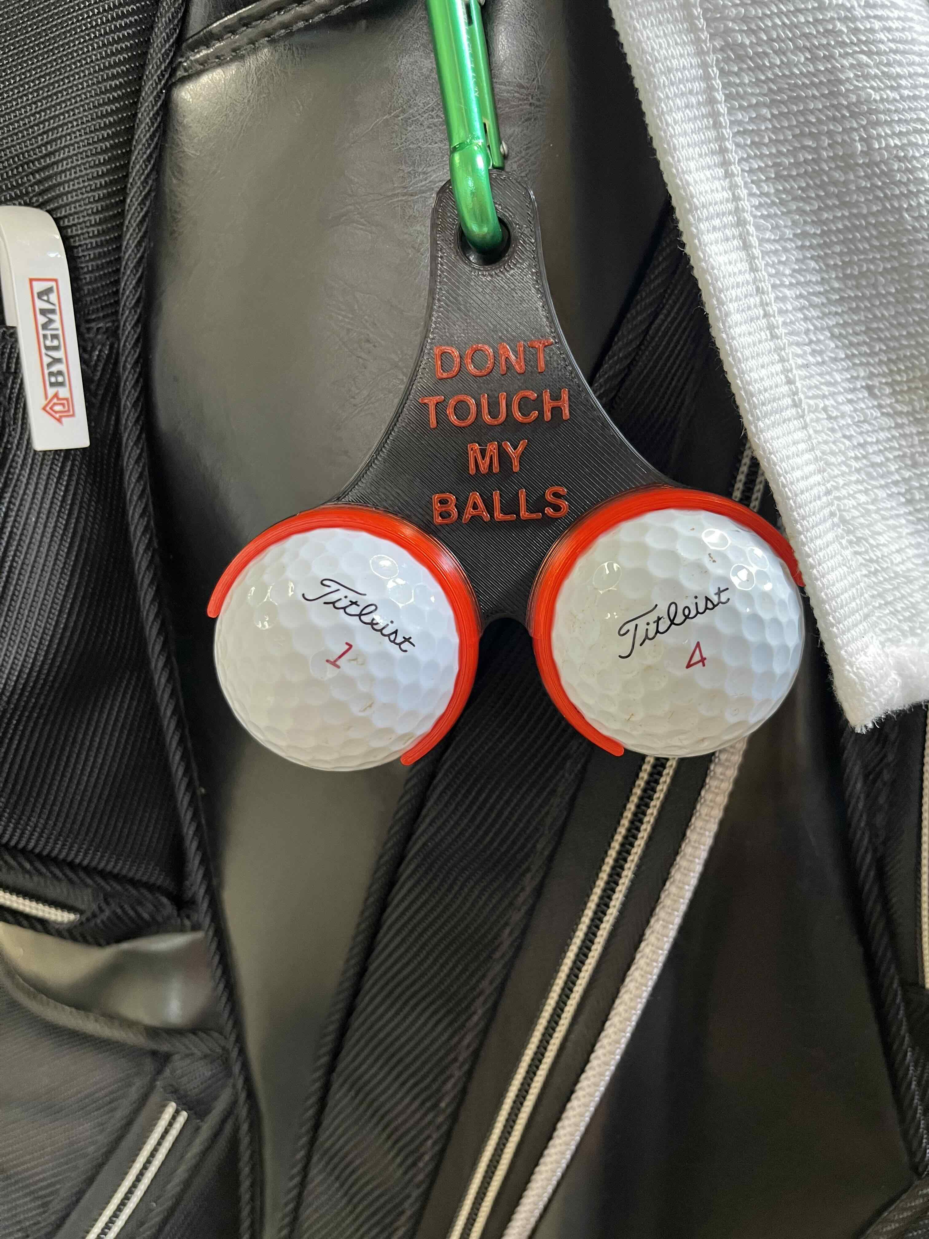 Golf ball "balls" holder by Egrey | Download free STL model ...