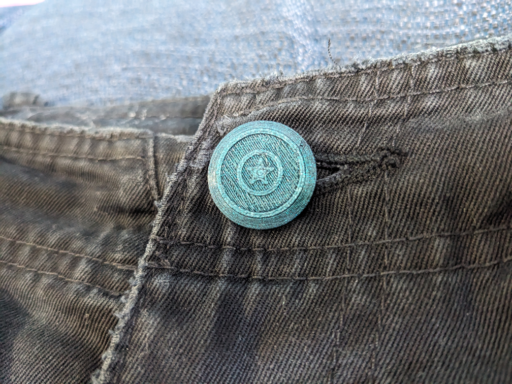 No-Sew Button - Replacement Pants Button by pcwzrd13 | Download free ...