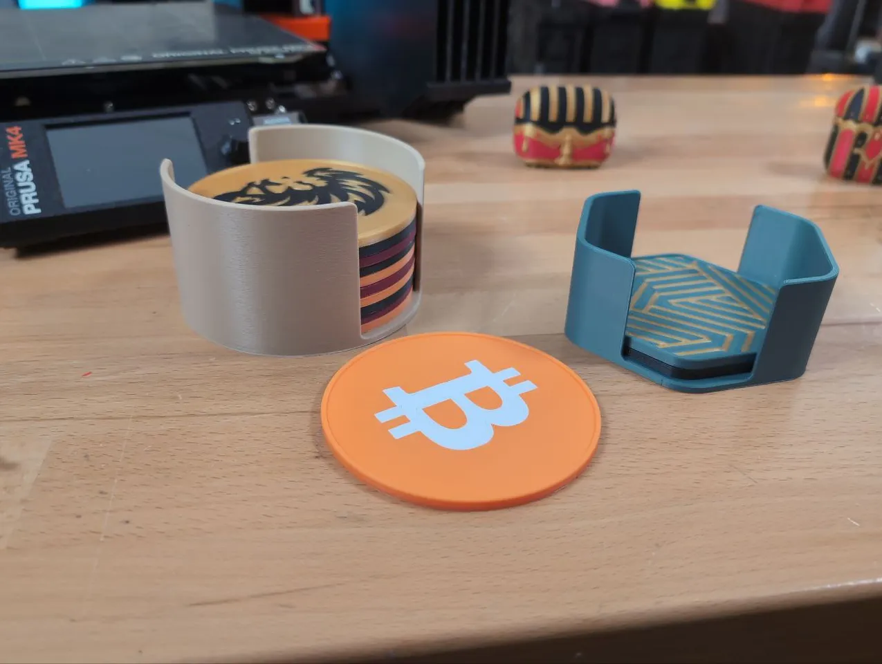 Multi Color Coasters by Make-o-Rama | Download free STL model ...