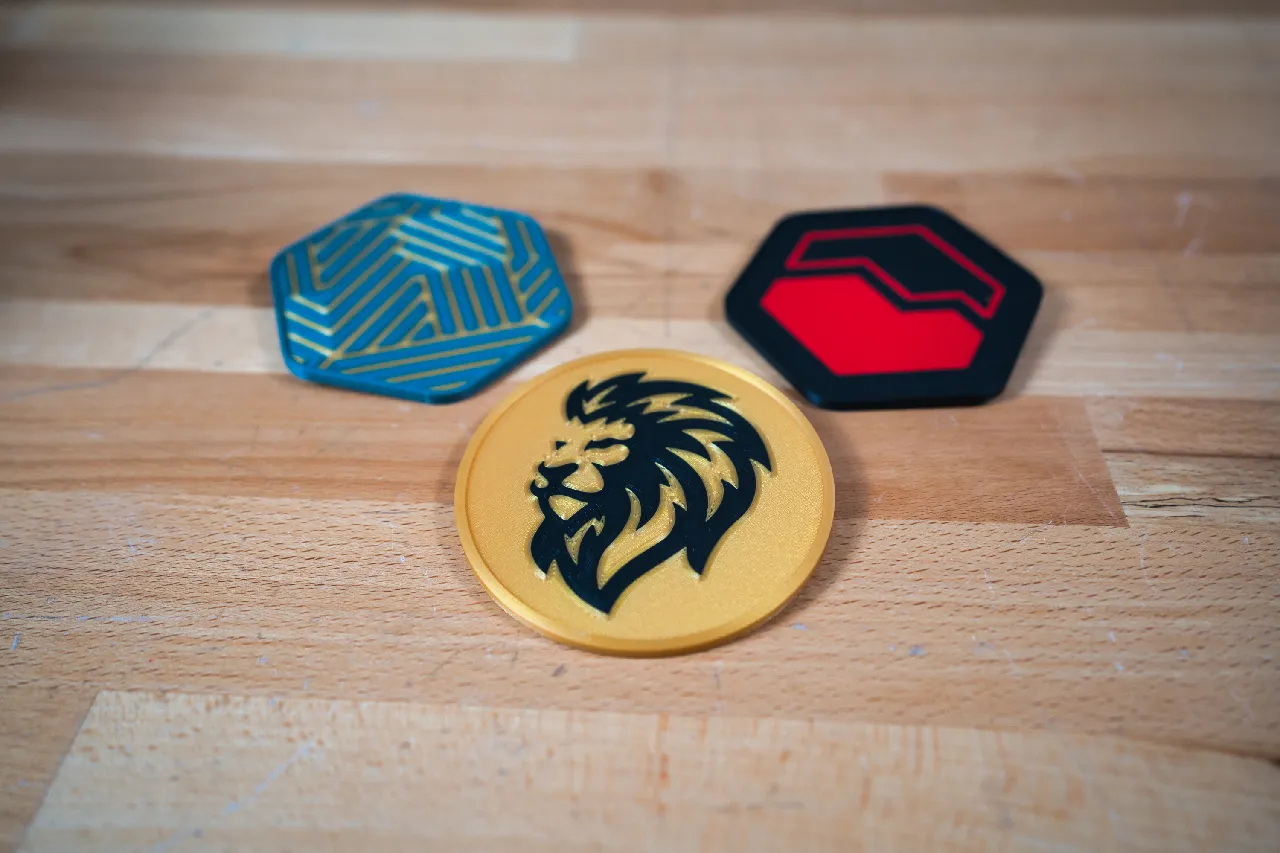 Multi Color Coasters by Make-o-Rama | Download free STL model ...