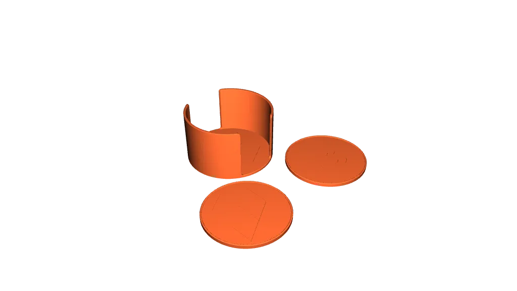 Multi Color Coasters by Make-o-Rama | Download free STL model ...