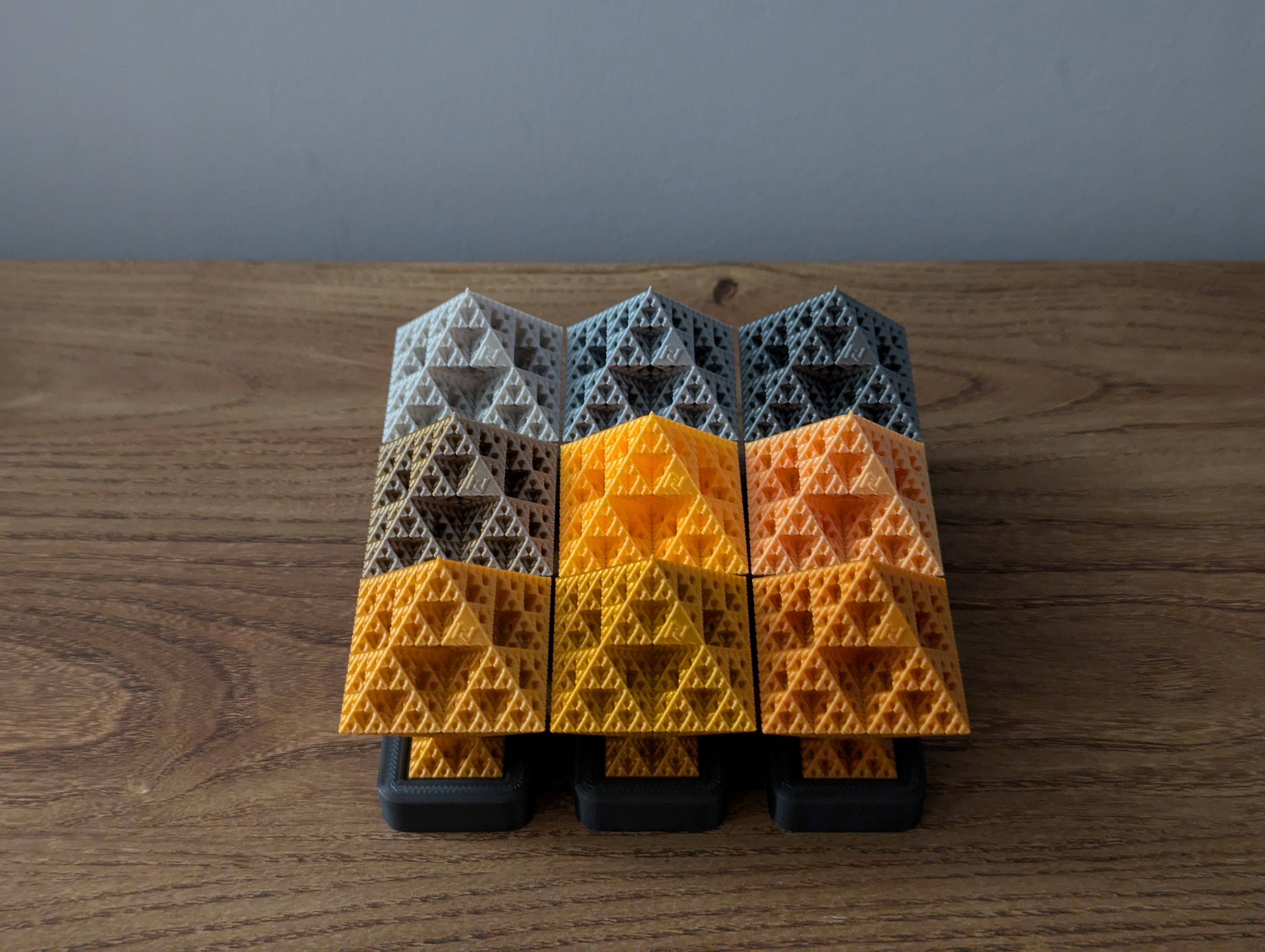 Stacking 3x3 Tray for Octahedroflake Max - Filament Sample Display by ...