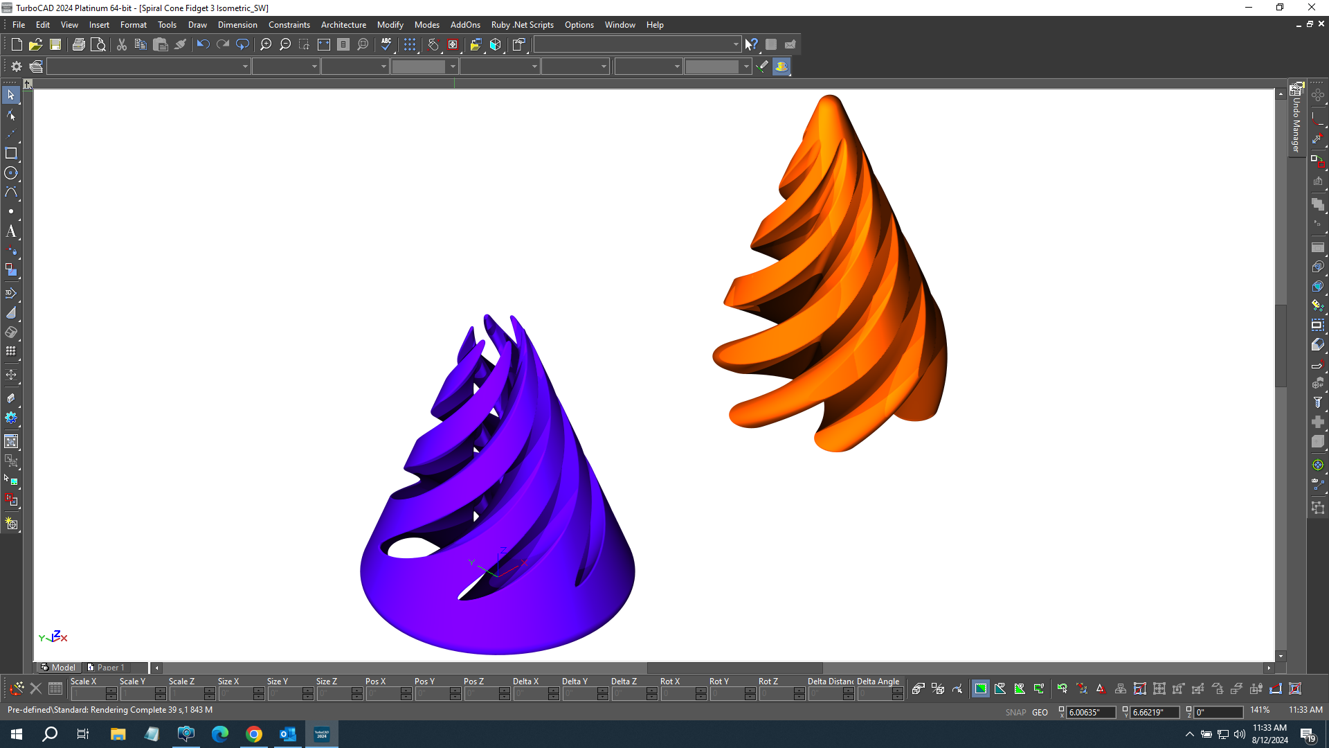 Another Spiral Cone Thing by LIG Computer | Download free STL model ... Another Spiral Cone Thing by LIG Computer | Download free STL model ...