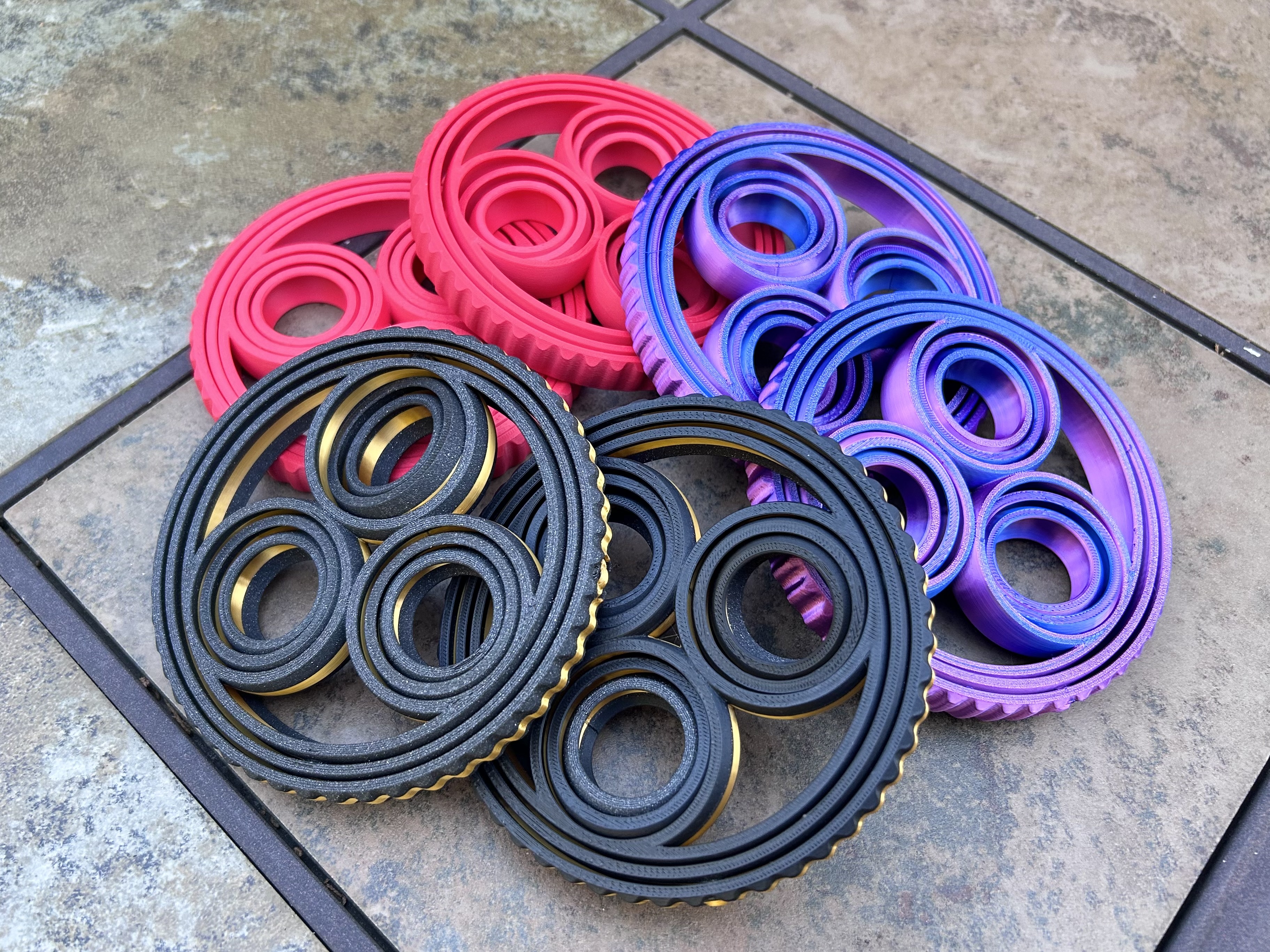 Rotarings Print In Place Rotating Fidget By Linkdesigns Download