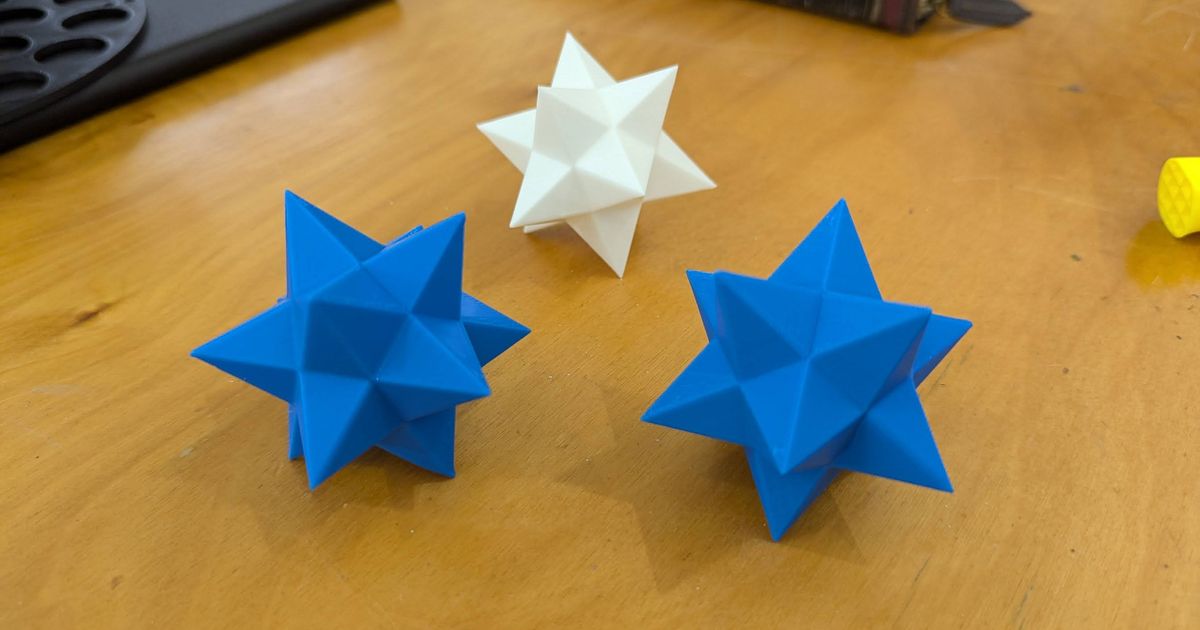 Small Stellated Dodecahedron by Hari Wiguna | Download free STL model ...