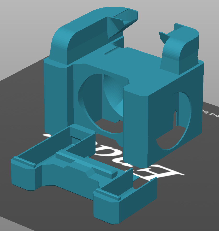 Ender-3 Dual 5015 Fan Shroud (+Top Cover) by CmdrSoyo | Download free ...