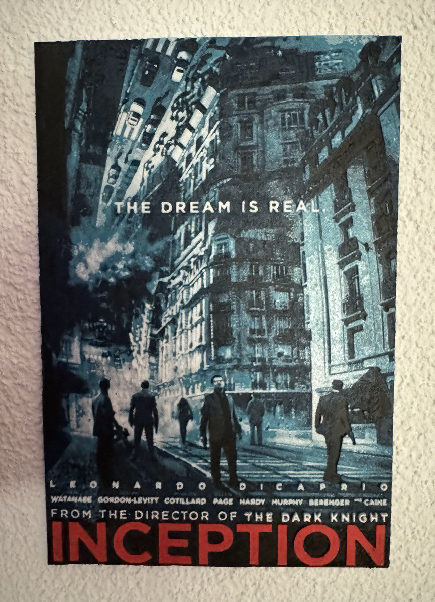 Inception Poster Print by Desky D | Download free STL model ...