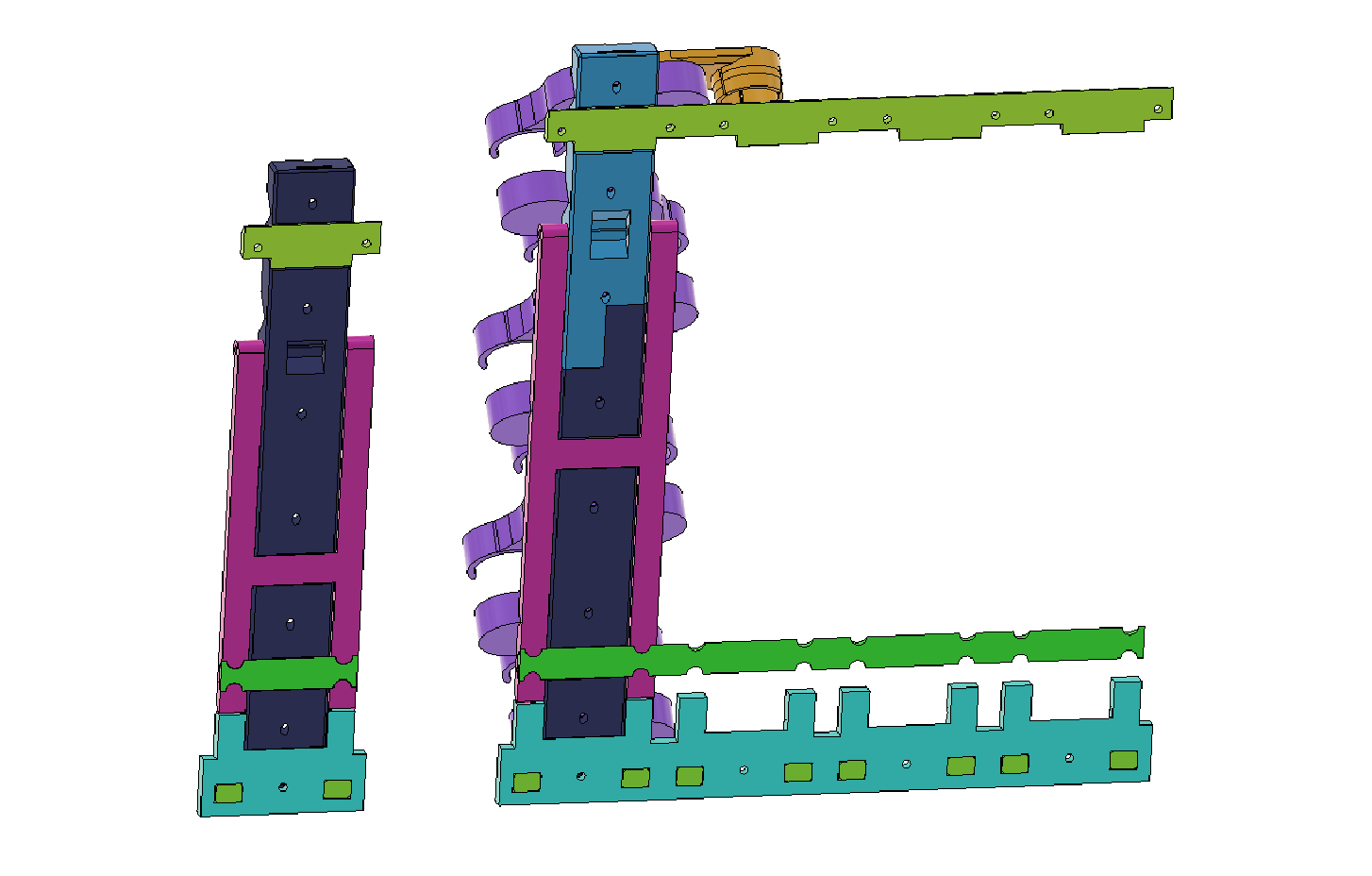 Modular folding paint bottle rack by Taliesin | Download free STL model ...