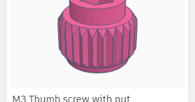 M3 Thumb Screw (secured with nut) by George Manessiotis | Download free ...