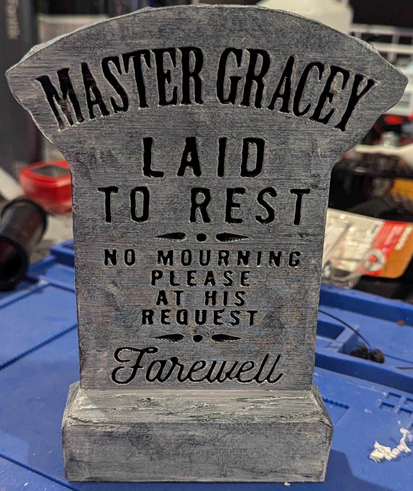 Haunted Mansion Master Gracey tombstone by EDGeProjects | Download free ...