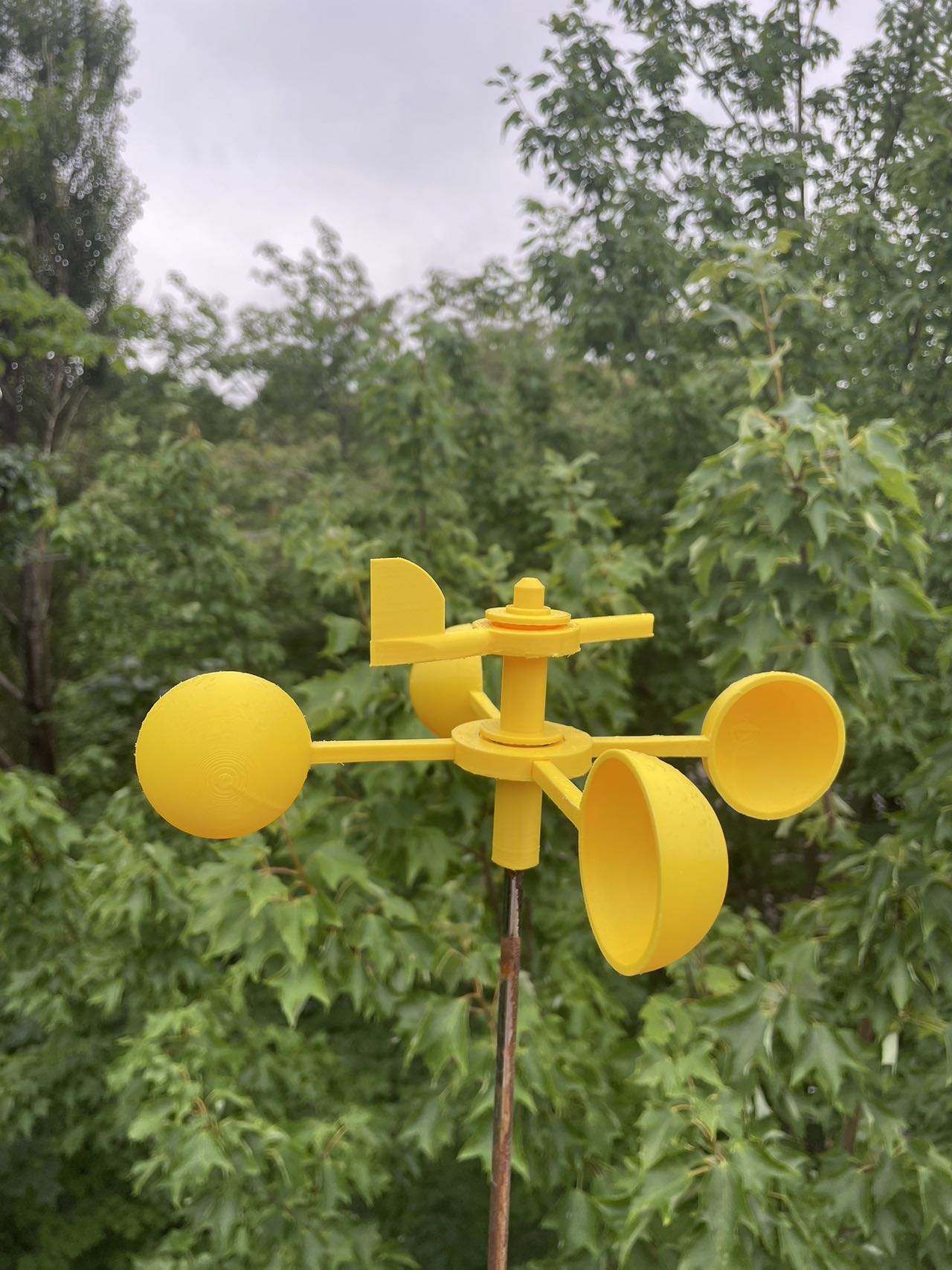 Smooth Anemometer Wind Spinner with Printed Bearings by Max Lee ...
