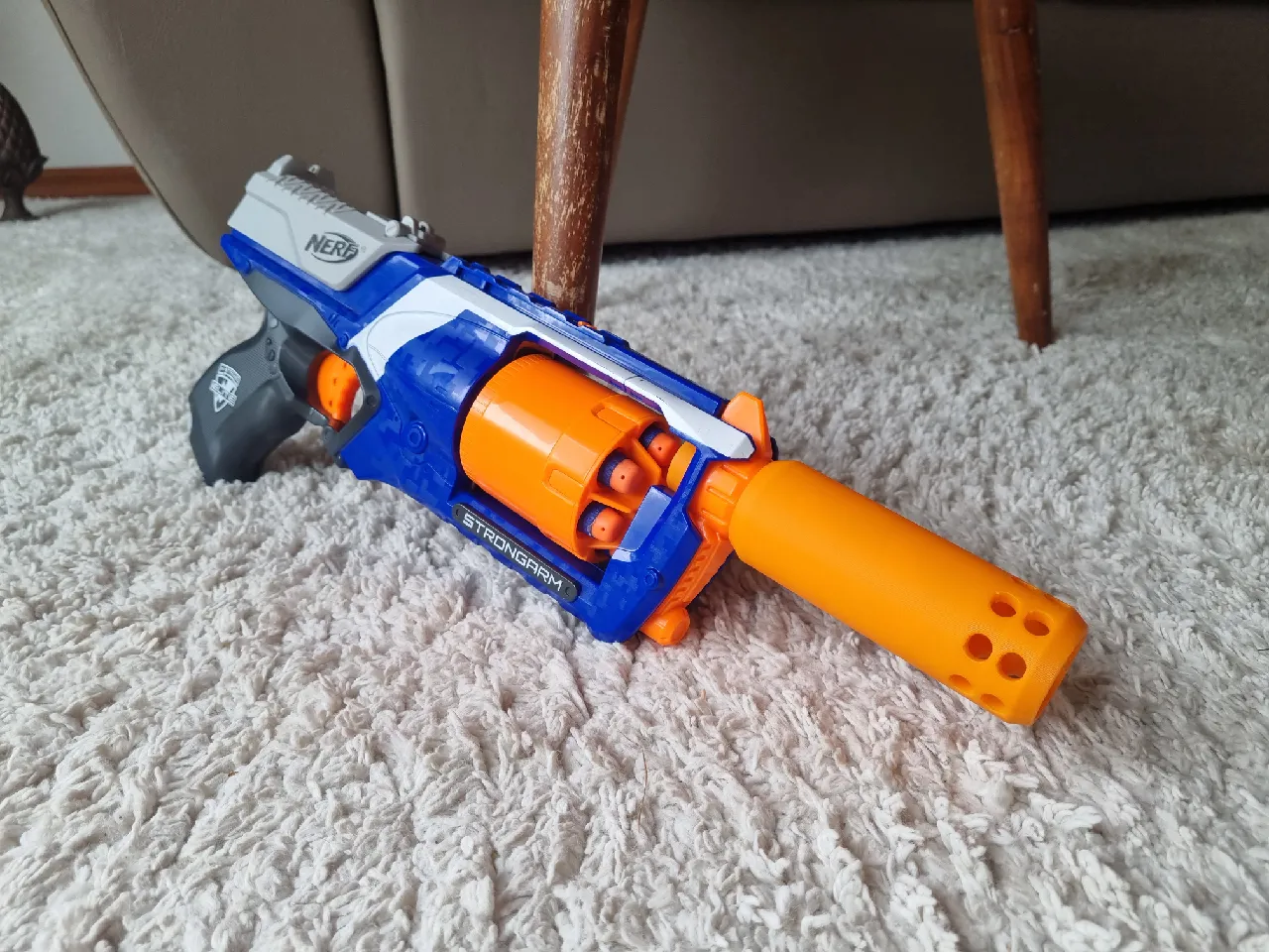 Nerf Strongarm Silencer by Twiegel | Download free STL model | Printables.com