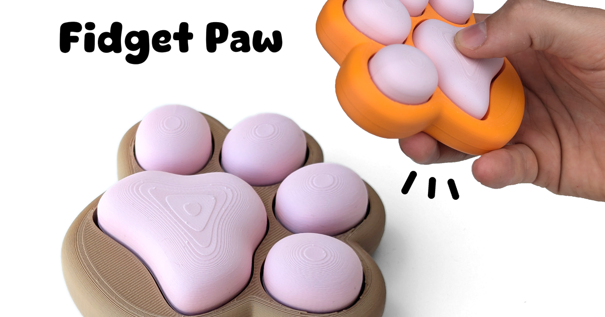 Fidget Paw by MorphNest3D | Download free STL model | Printables.com