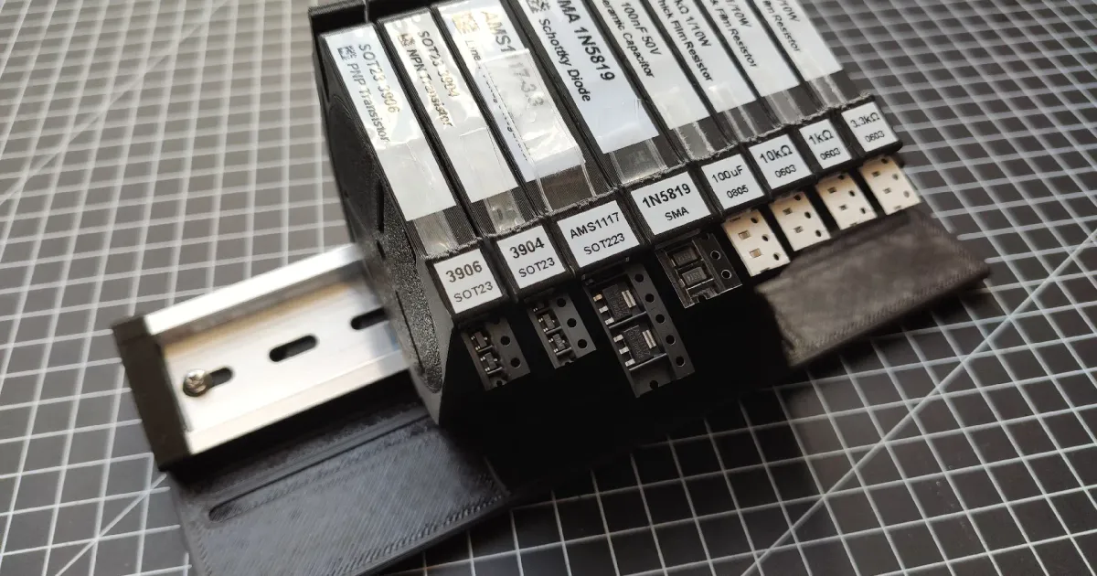 Gridfinity Rail for SMD Magazines by Thorou | Download free STL model ...