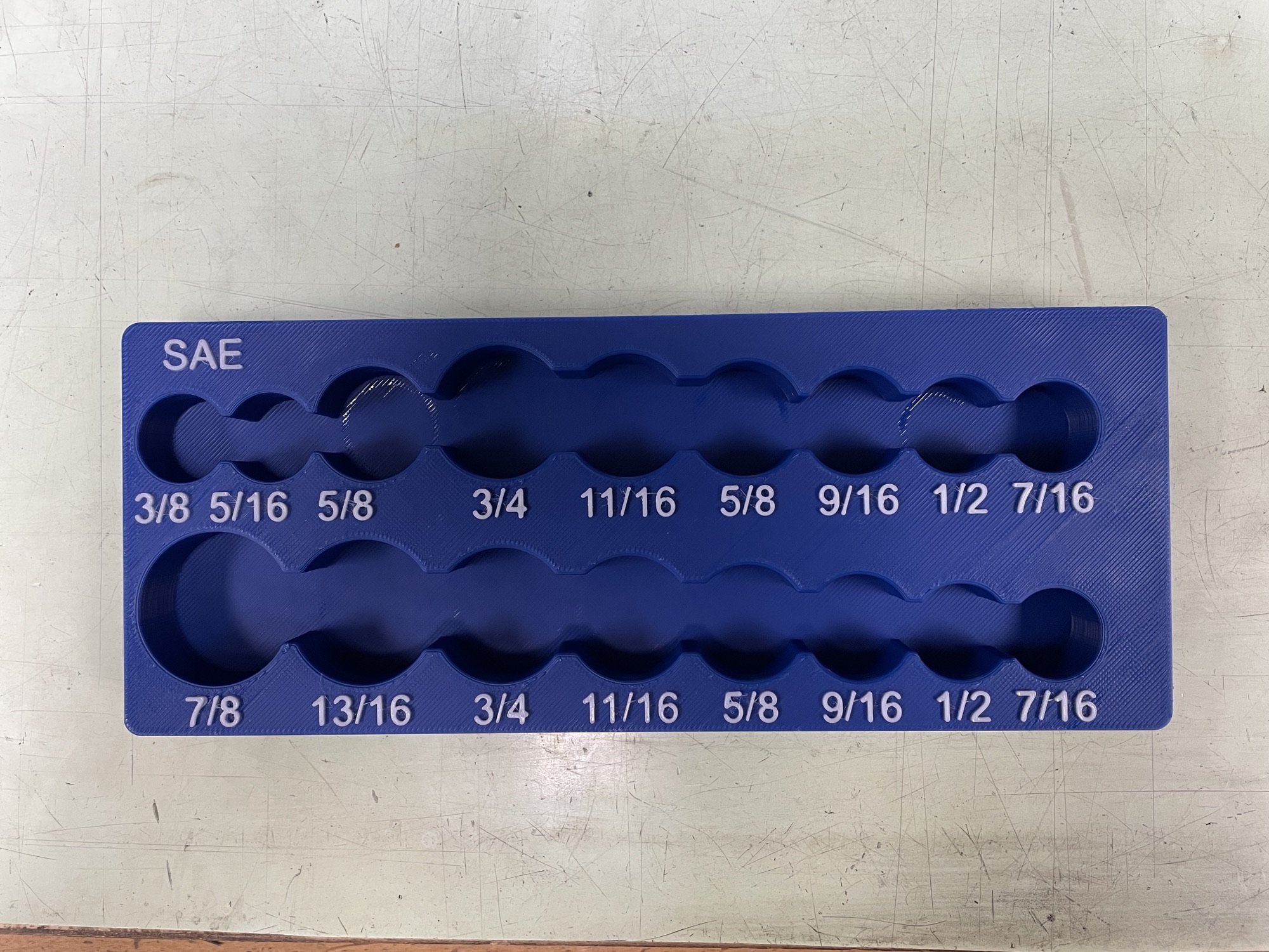 Gridfinity Kobalt SAE Socket Holder 2x5x3 by thesquirrelyengineer ...