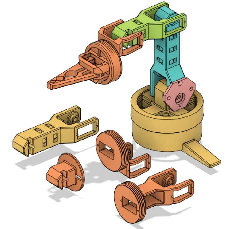 Easy Robot Arm (SG90 servos & now steppers too) UPDATED 03/21 by ...