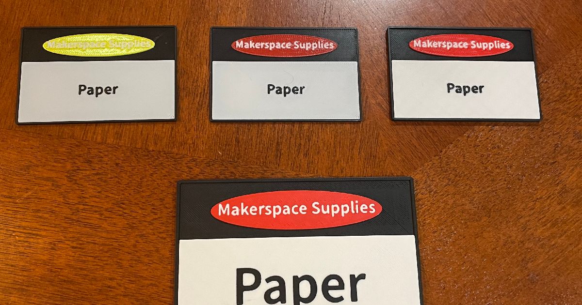 Makerspace Supply Signs v2 par mulhallt | Téléchargez gratuitement un ...