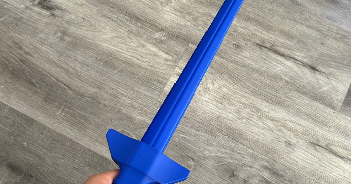 Collapsing sword public domain by Len Yuan | Download free STL model ...