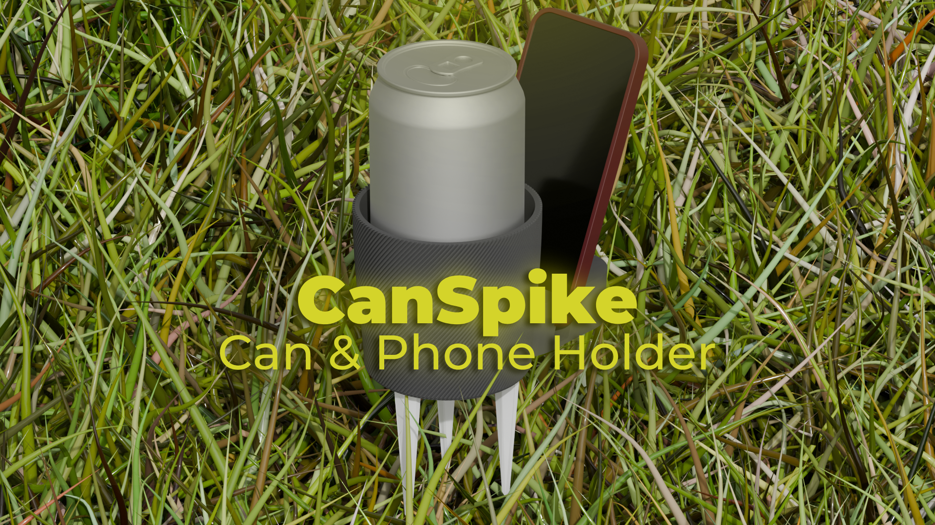 CanSpike - CAN & PHONE HOLDER by xik | Download free STL model ...