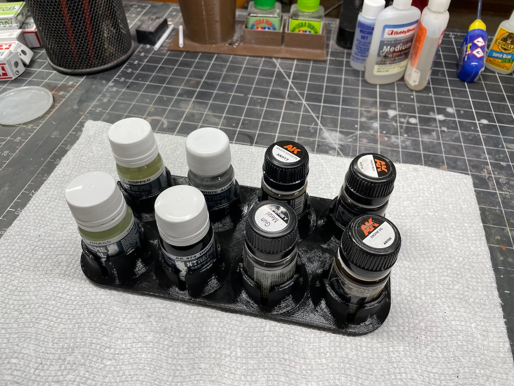 Multi-Paint Pot Rack Anti-Tipper Over...Device by khattoum@yahoo.com ...