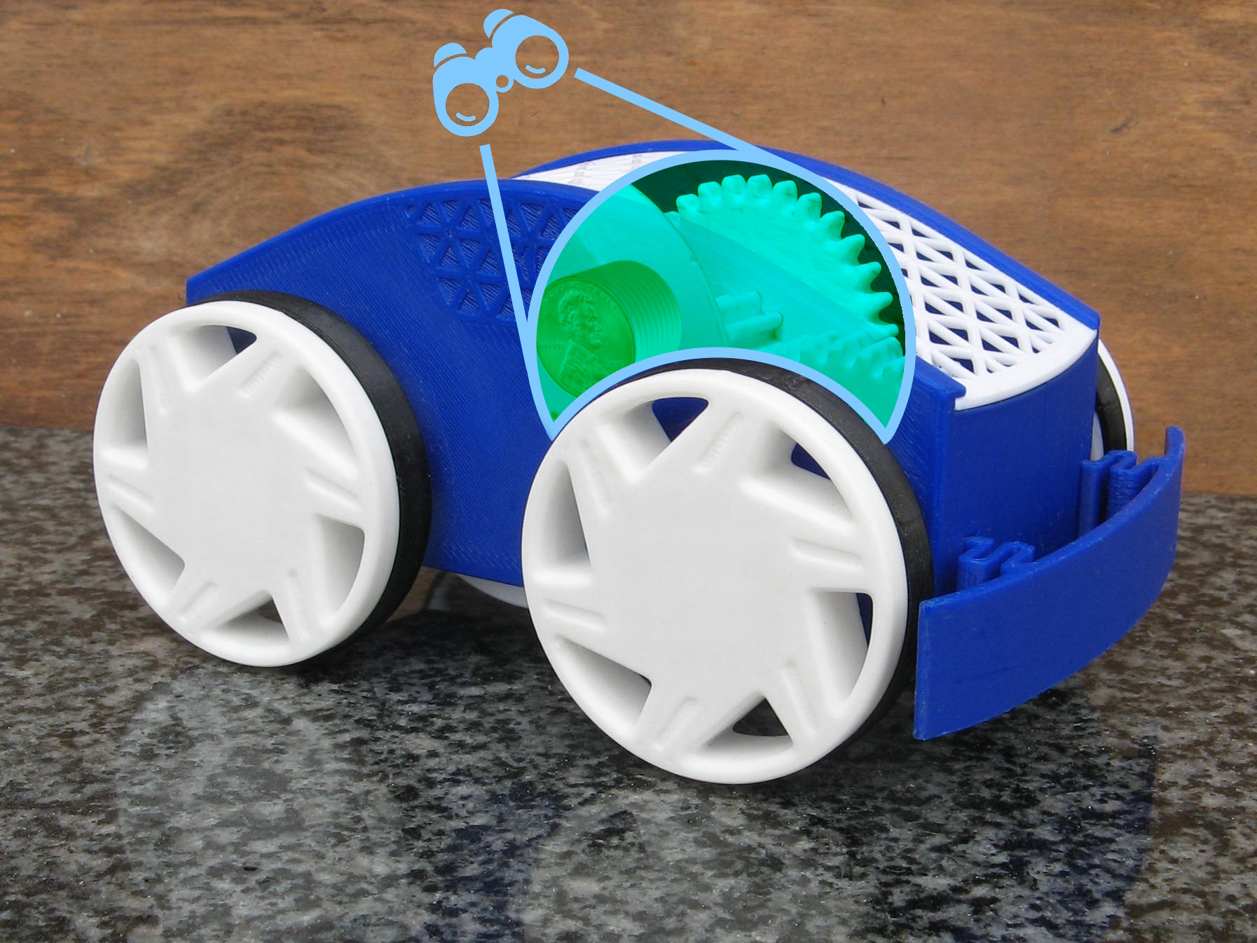 Coin Flywheel Toy Car by Keenan | Download free STL model | Printables.com