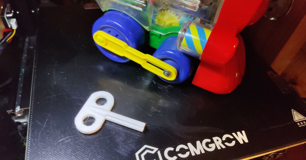 Windup Toy Train Key by ruxven | Download free STL model | Printables.com