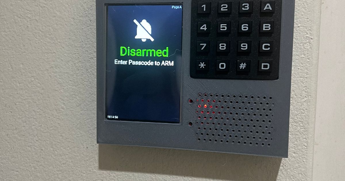 Home Assistant, ESPHome, ESP32 Keypad touchscreen von Mark B ...