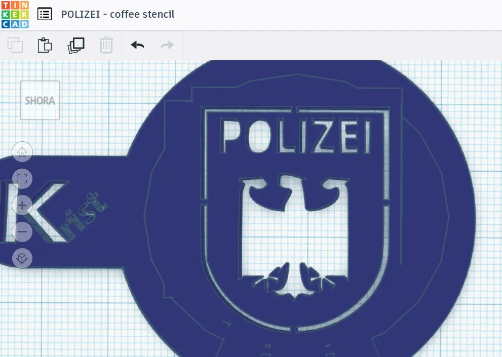 POLIZEI - coffee stencil by Mgr. Pavel Krist | Download free STL model ...