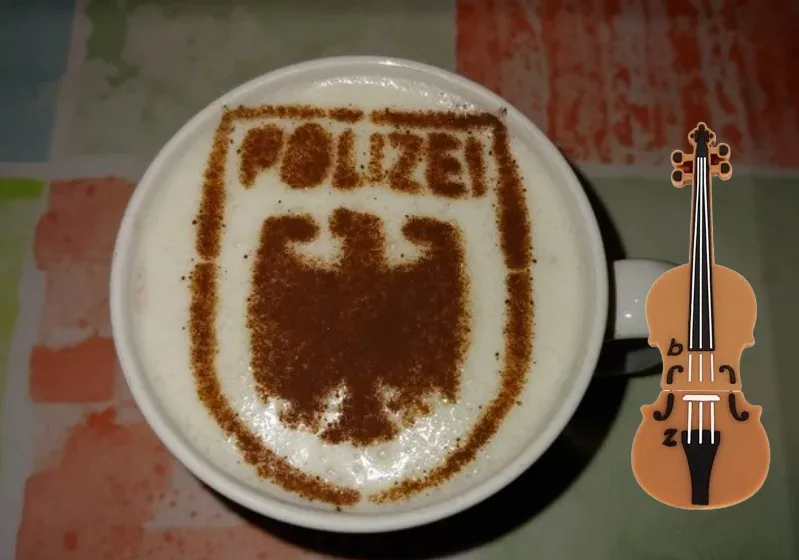 POLIZEI - coffee stencil by Mgr. Pavel Krist | Download free STL model ...