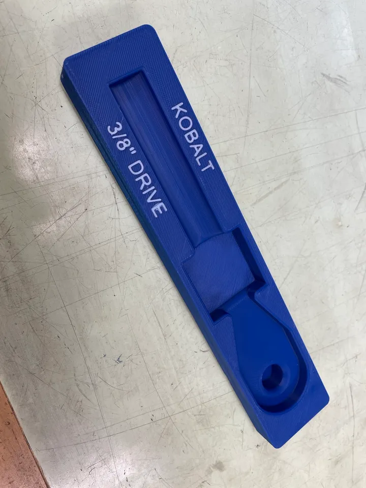 Gridfinity Kobalt 3/8" Drive Ratchet Holder 1x5x3 by ...