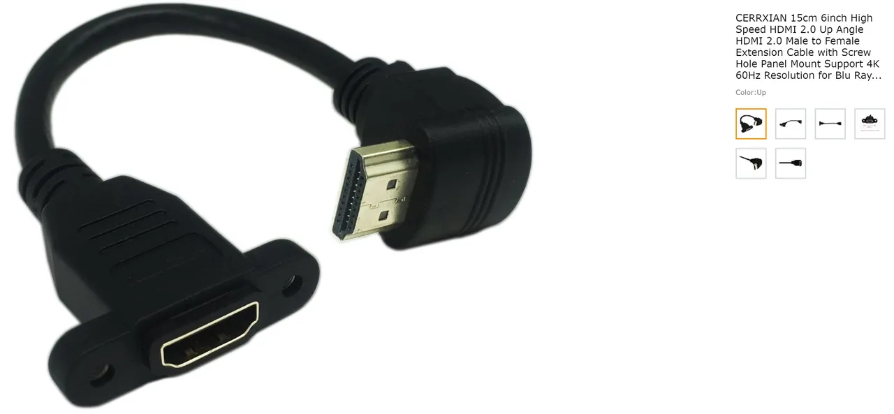 SSUPD Meshroom S V2 rear GPU mount hdmi display port adapter by ...
