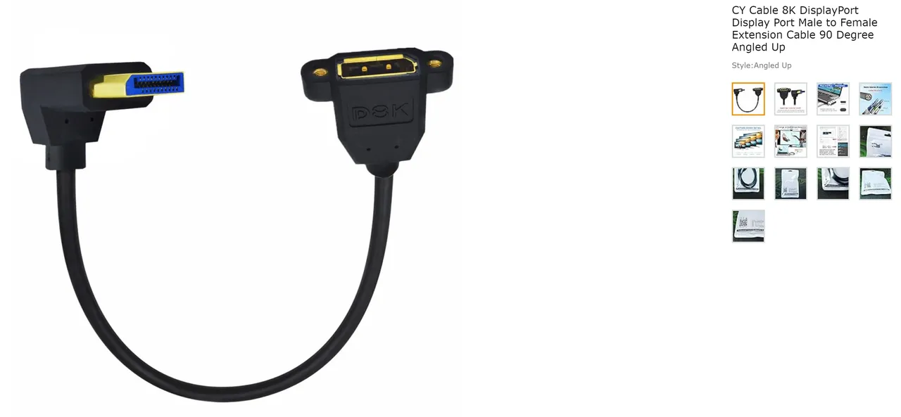 SSUPD Meshroom S V2 rear GPU mount hdmi display port adapter by ...