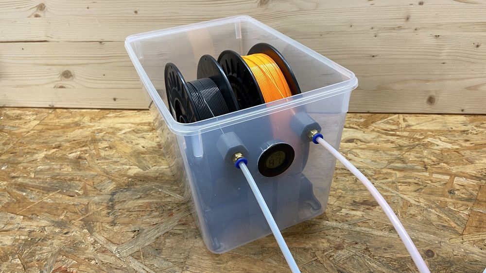 Filament spool holder for dry box by marcel293 | Download free STL ...