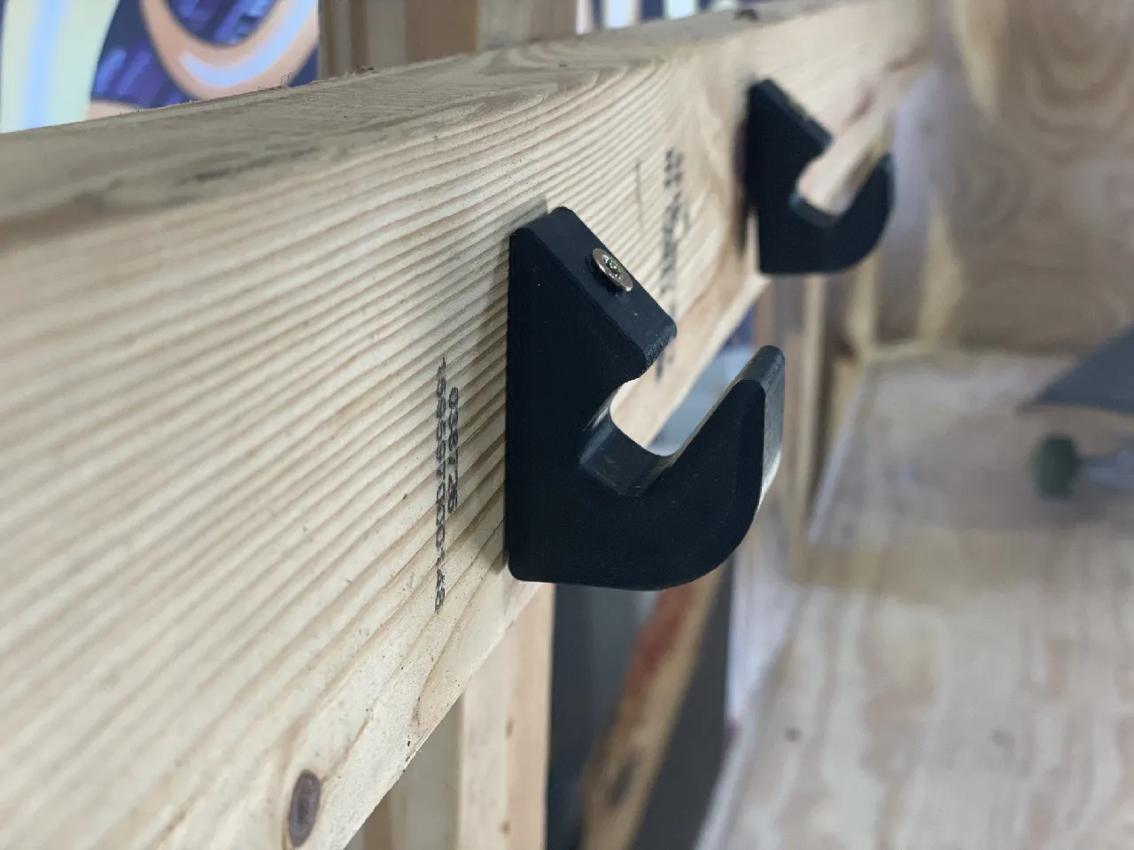Skateboard Hook Mount, Skateboard Wall Mount by automontronic ...