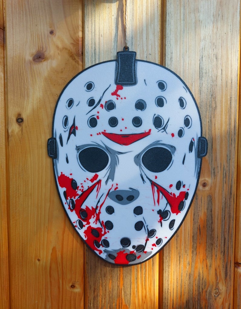 Halloween scary Jason's mask window decoration by kutnohormac ...
