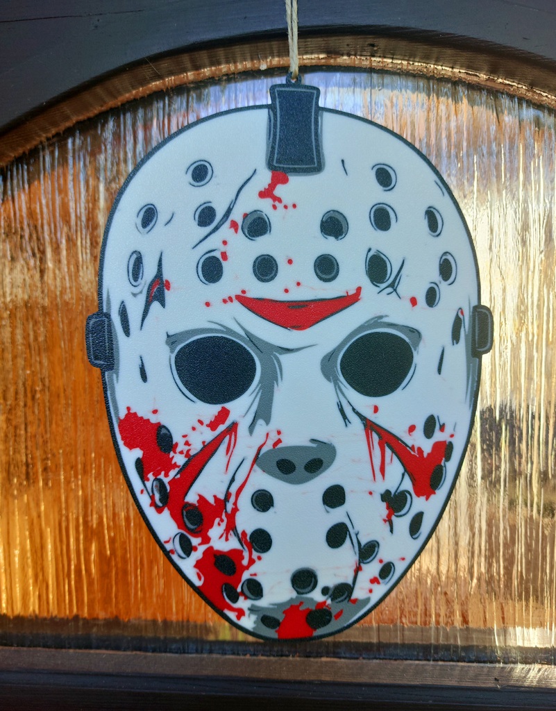 Halloween scary Jason's mask window decoration by kutnohormac ...