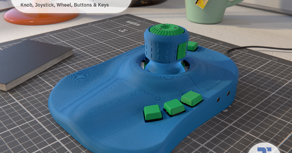 ErgonoMouse MK XX - 6DOF Controller Knob & Joystick with Wheel, Buttons ...