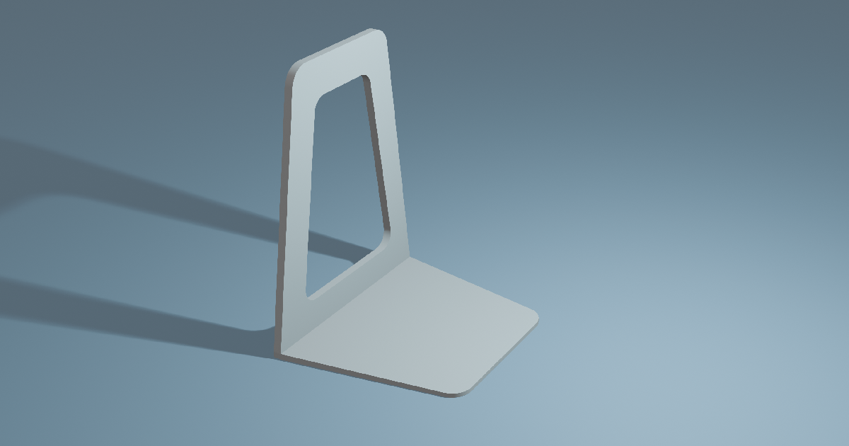 Book Stand / Bookend by agentluca | Download free STL model ...