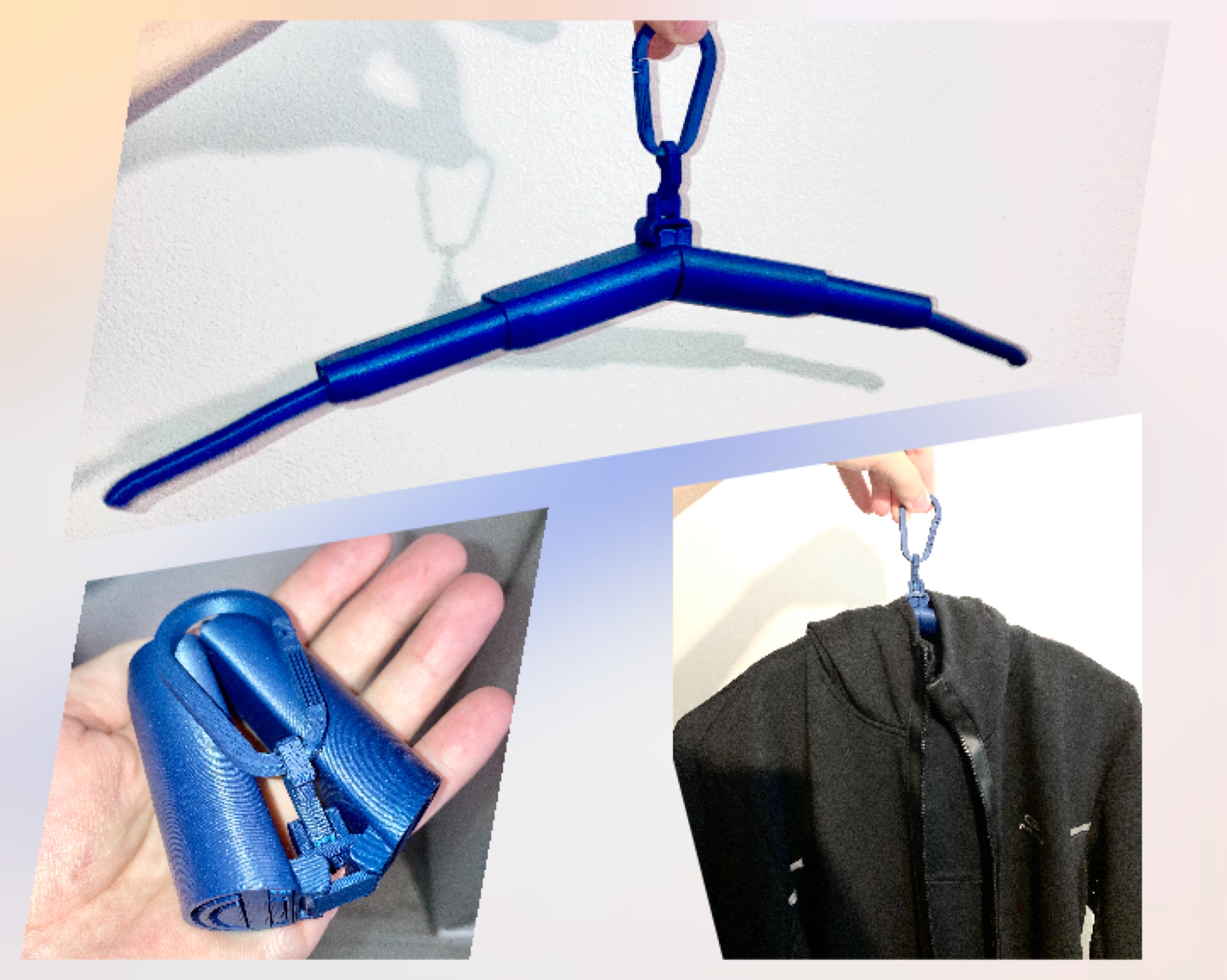 Mini pocket hanger/Mini skládací ramínko - camping version, print in ...