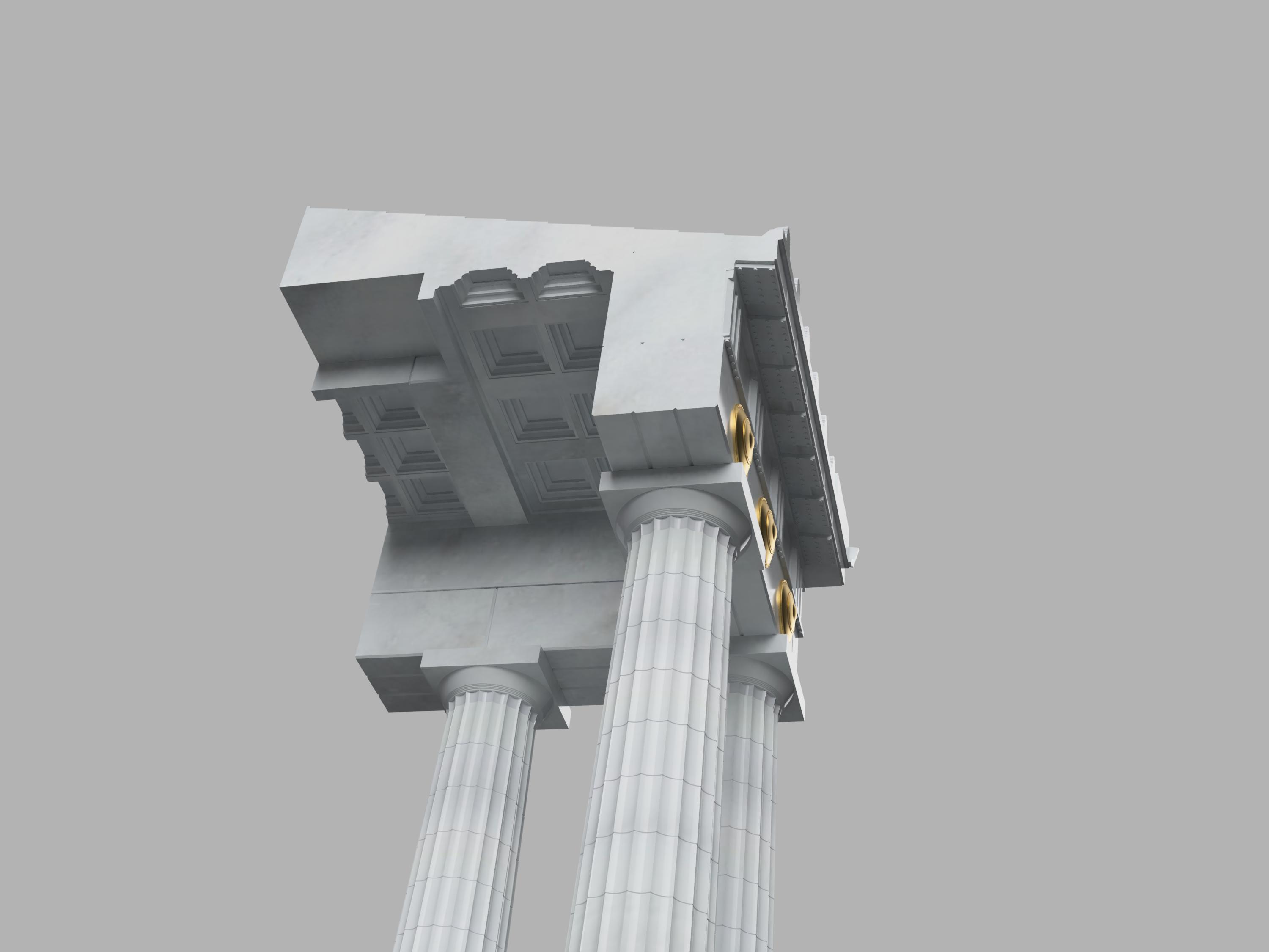 The Parthenon - Corner Section 1:100 scale model por kaleun96 ...